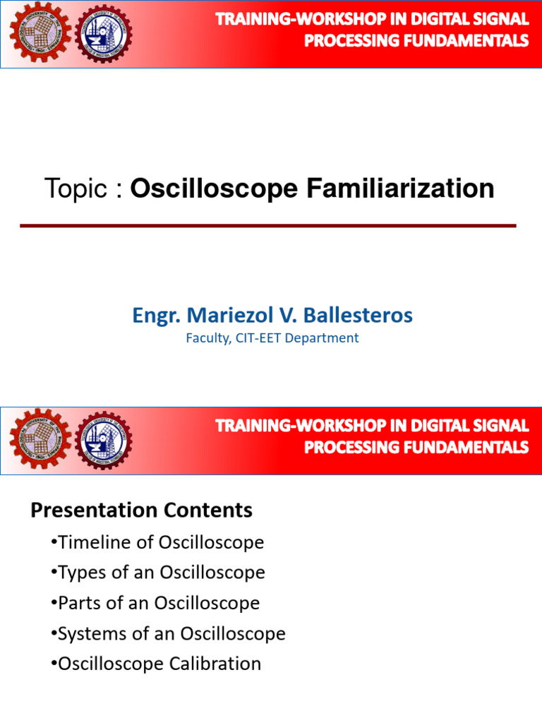 Ppt For Oscilloscope Calibration Download Free Pdf Analog To