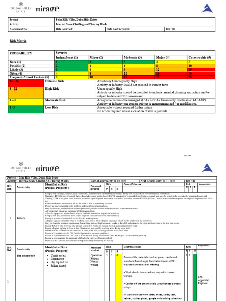 Risk Assessment For 44 Vilas | Download Free PDF | Forklift | Welding