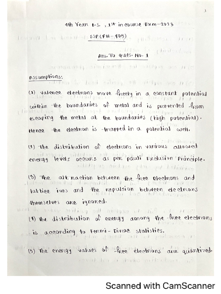 4th Year SSP BS 1st Incourse 2023 (Asif) | PDF