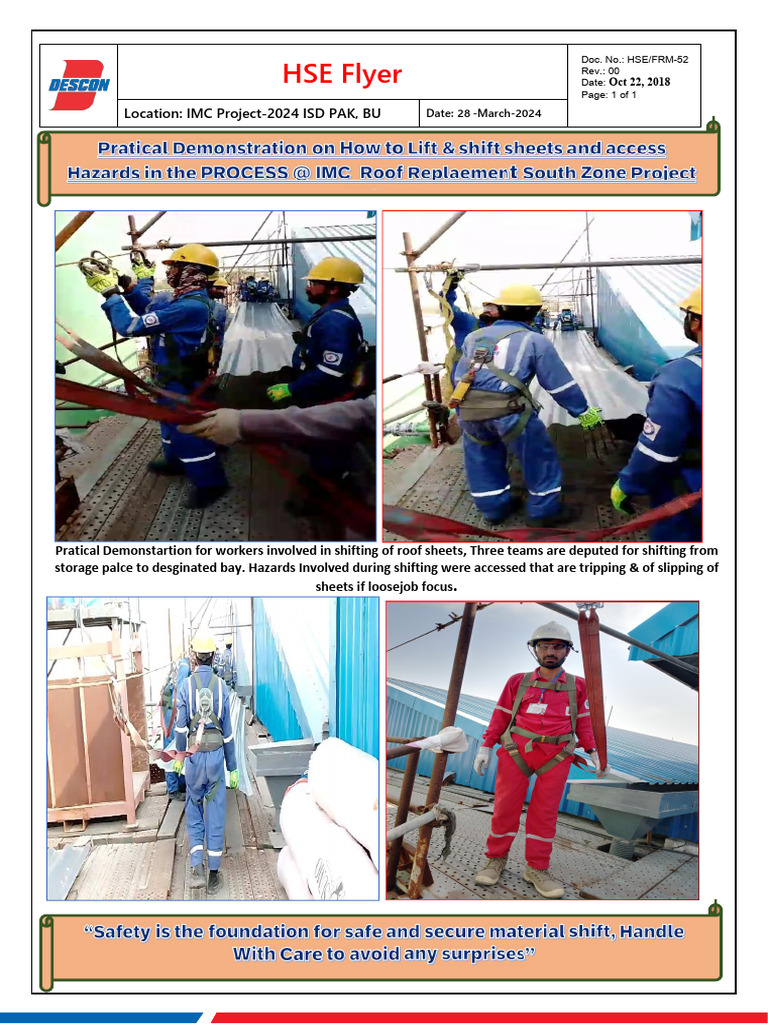 HSE Flyer Survey To Check Tripping Hazards at IMC South Zone 26-3-2024 ...