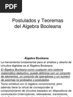 Teoremas y Postulados Algebra Booleana | PDF