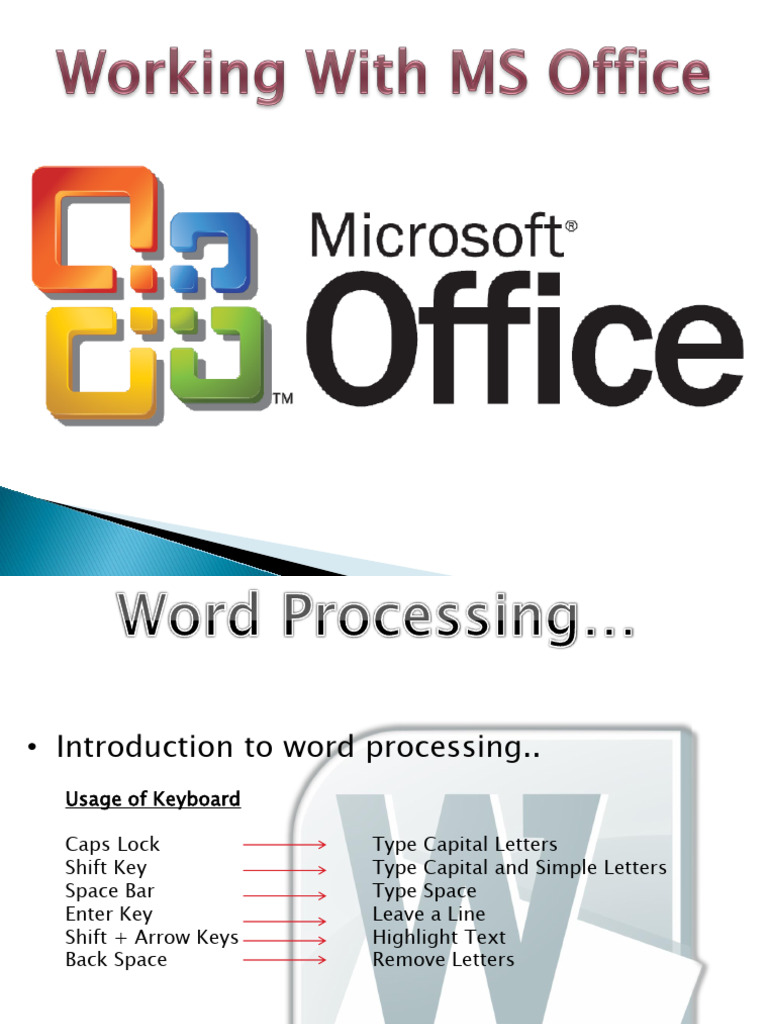 MS Word | PDF | Control Key | Paragraph