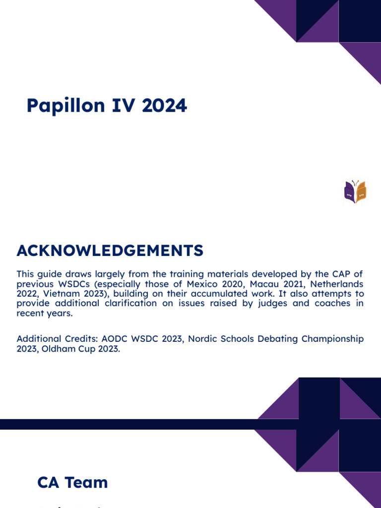 Papillon Iv Judge Briefing | PDF | Argument | Cognition