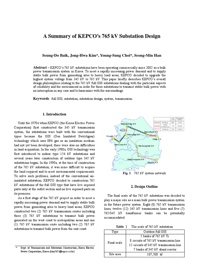 765 KV Gis-1 | PDF | Electrical Substation | Electric Power Transmission 765 KV Gis-1 | PDF | Electrical Substation | Electric Power Transmission