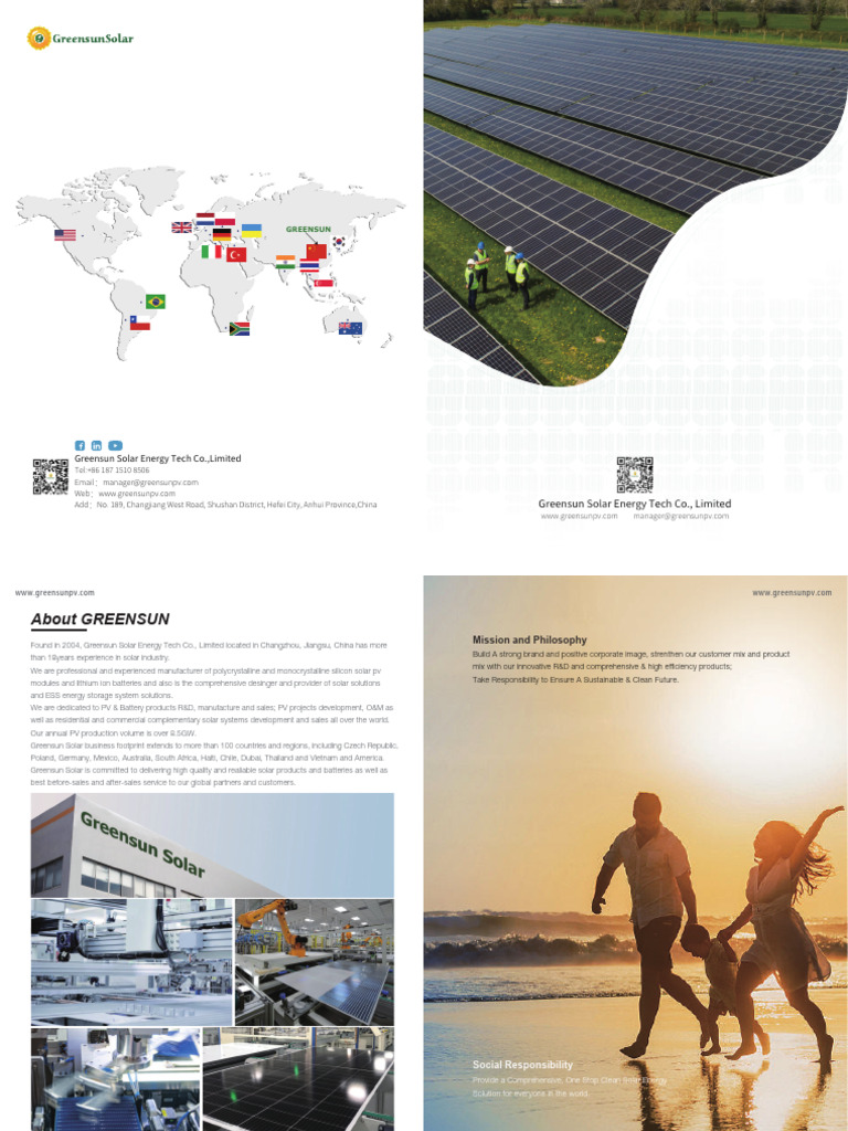 Greensun Solar Panel Catalogue PDF | PDF | Photovoltaics | Solar Power