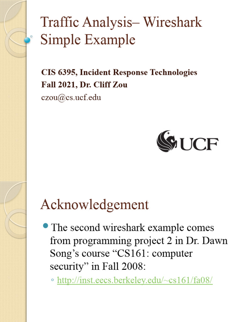 Traffic Analysis 1 Example | PDF | Http Cookie | Computer Engineering
