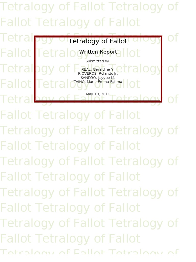 Understanding Tetralogy of Fallot | PDF | Ventricle (Heart) | Heart