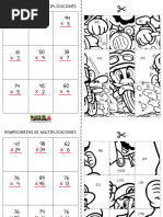 144.actividades Tablas de Multiplicar | PDF | Ajedrez