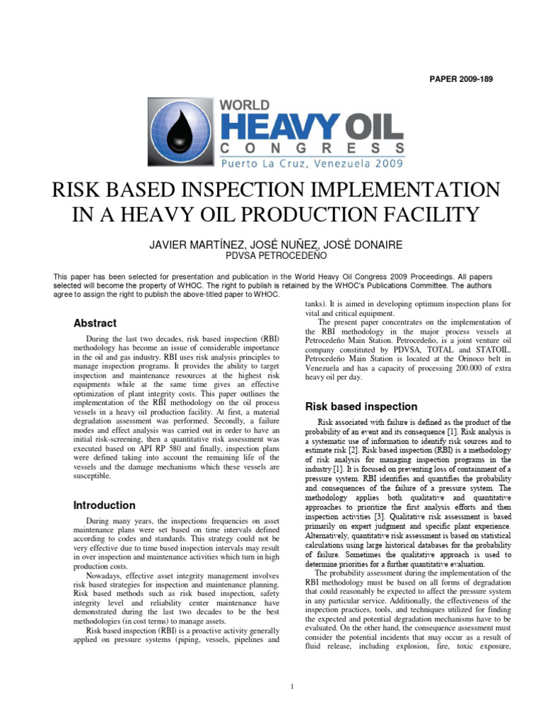 RISK_BASED_INSPECTION_IMPLEMENTATION_IN | Download Free PDF | Risk