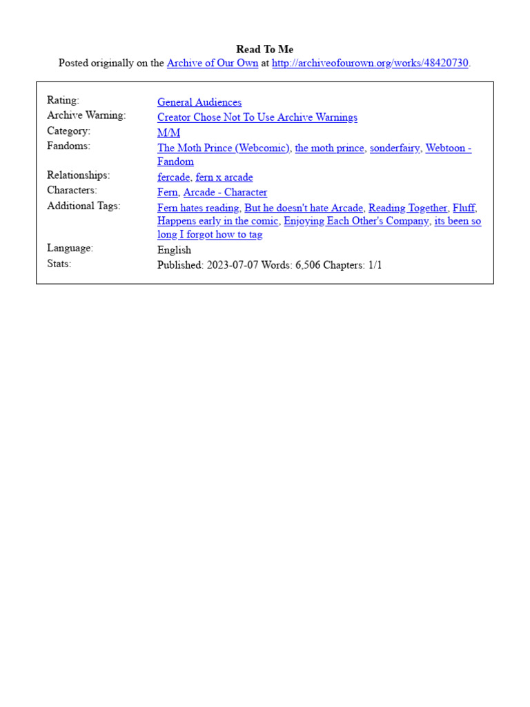 Read To Me | PDF