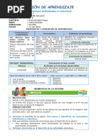 Sesion Uso de La Mayúscula y El Punto | PDF | Evaluación | Cognición