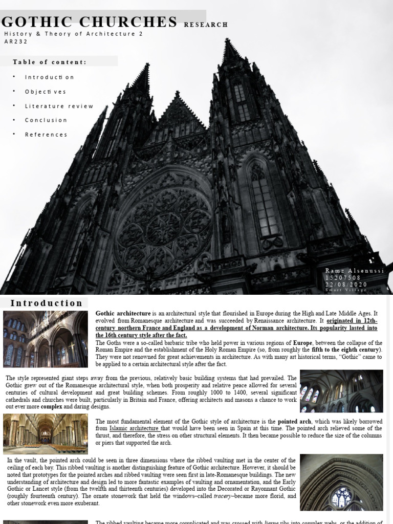 Gothic Architecture: Styles & Features | PDF | Gothic Architecture ...
