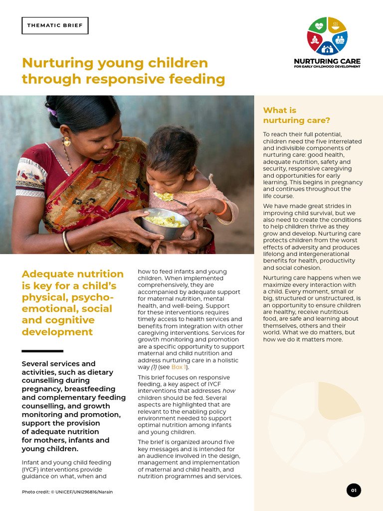 Nurturing Young Children Through Responsive Feeding | PDF | Eating ...