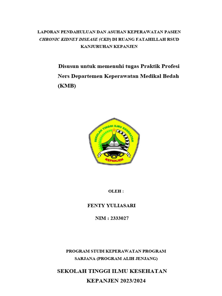 LP Dan Askep CKD Fenty.y - 2333027 KMB MGG Ke II | PDF