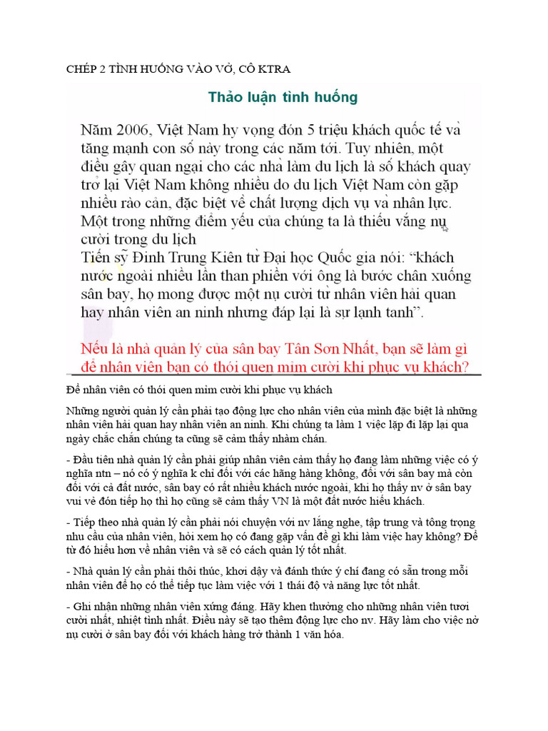 Tinh Huong | PDF