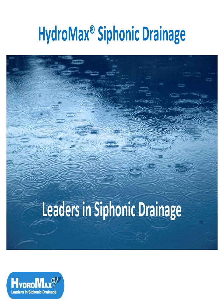 HydroMax™ Siphonic Drainage 10-04-22 Metric Presentation | PDF | Storm ...