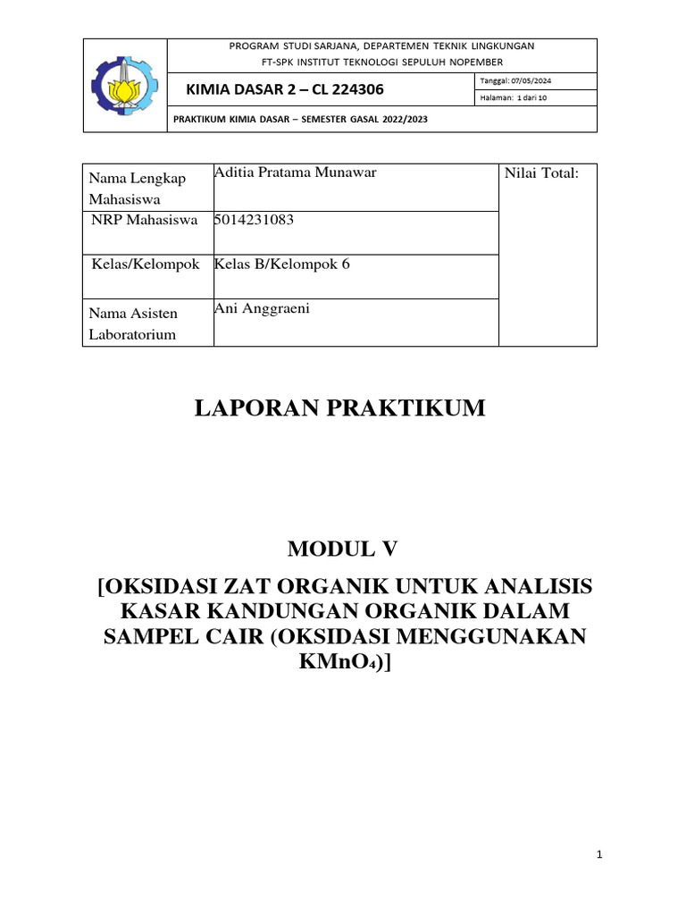 Laprak - Modul 05 - Aditiia Pratama Munawar | PDF