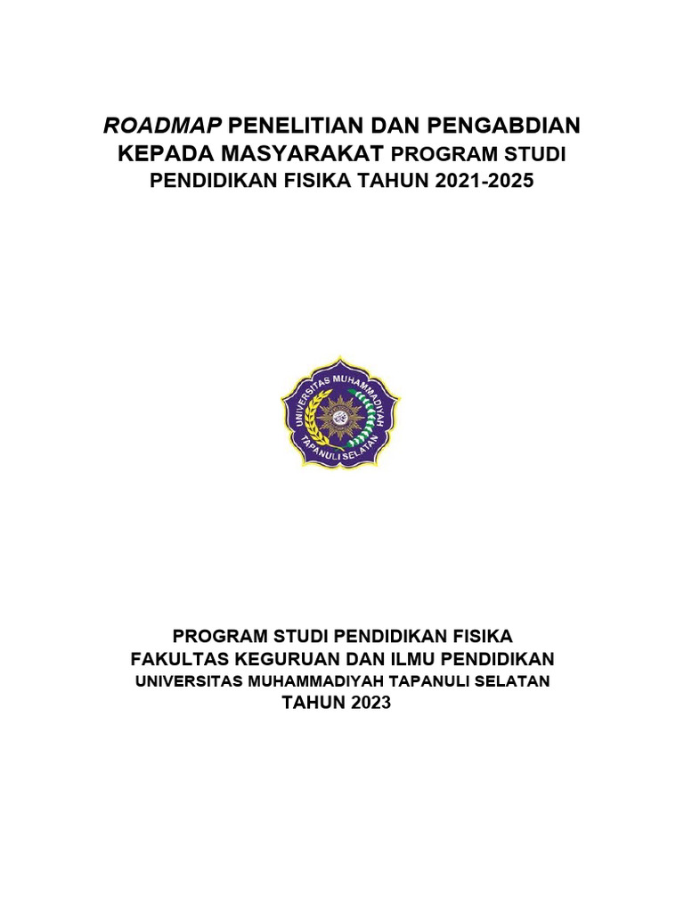 ROADMAP PENELITIAN & PkM PRODI PFS_ | PDF