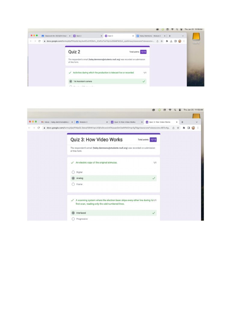 Quiz Screenshots | PDF