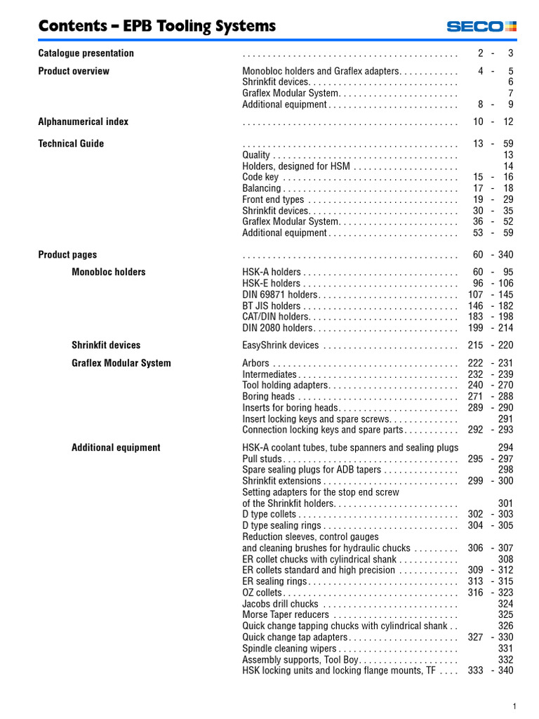 Catalogo SECO | Download Free PDF | Machining | Tools