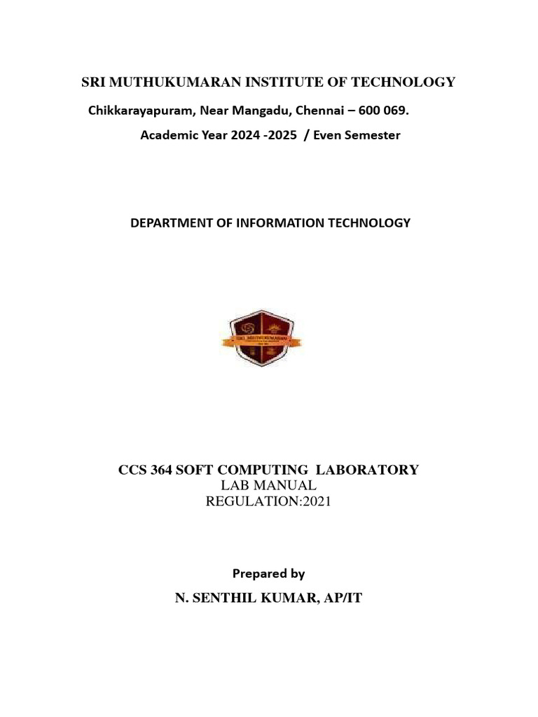 Soft Computing | PDF | Applied Mathematics | Computational Neuroscience