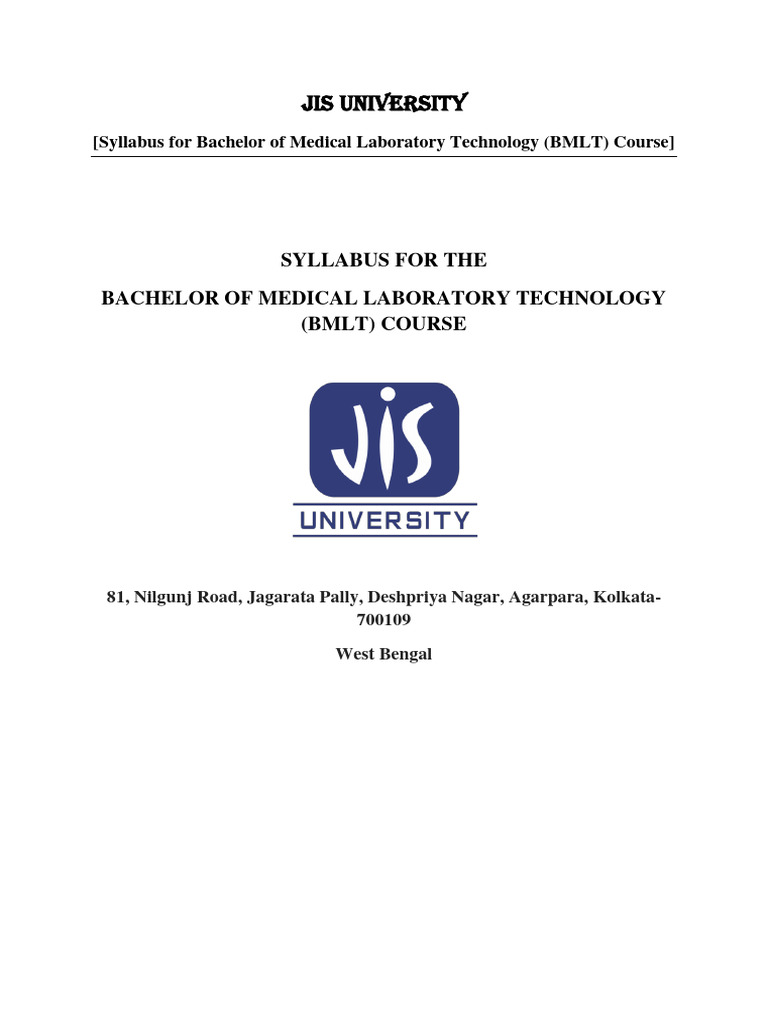 BMLT-Syllabus-JISU | Download Free PDF | Lung | Heart