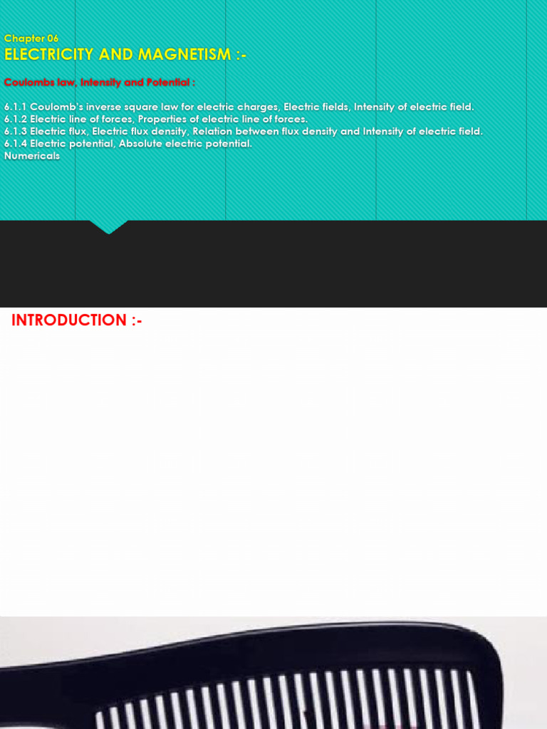 Electricity and Magnetism | PDF | Electric Field | Capacitance