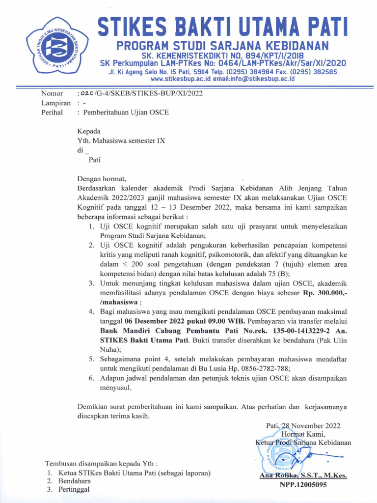 Pemb Ujian OSCE SMT IX | PDF