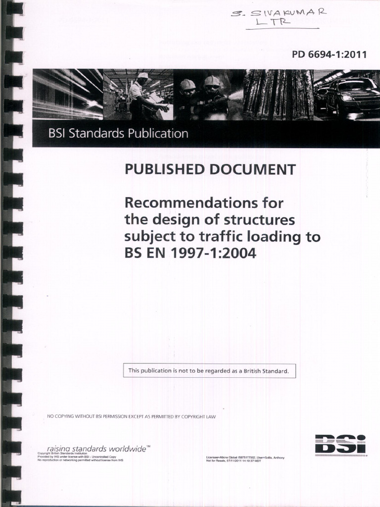 BS PD 6694 Extract | PDF