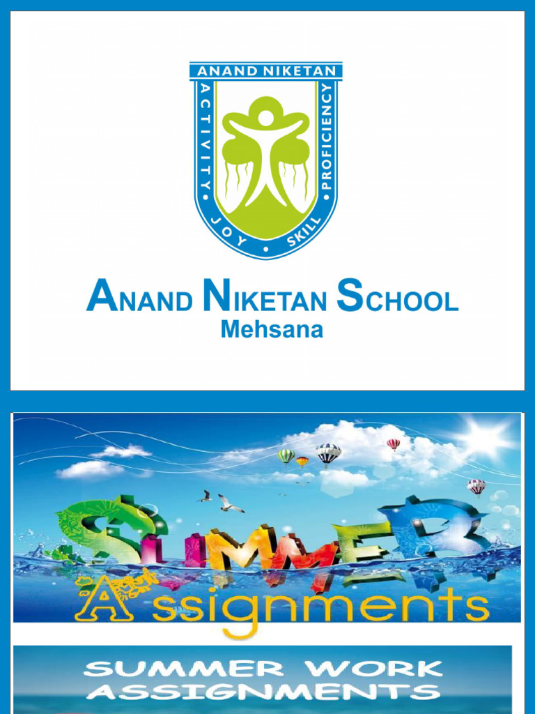 Gr. 02 Summer Assignments | PDF