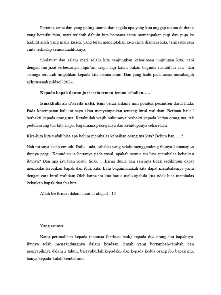 Teks Ceramah | PDF