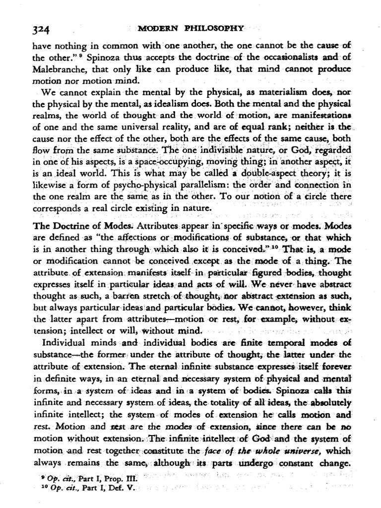Spinoza 2 | PDF | Substance Theory | Concept