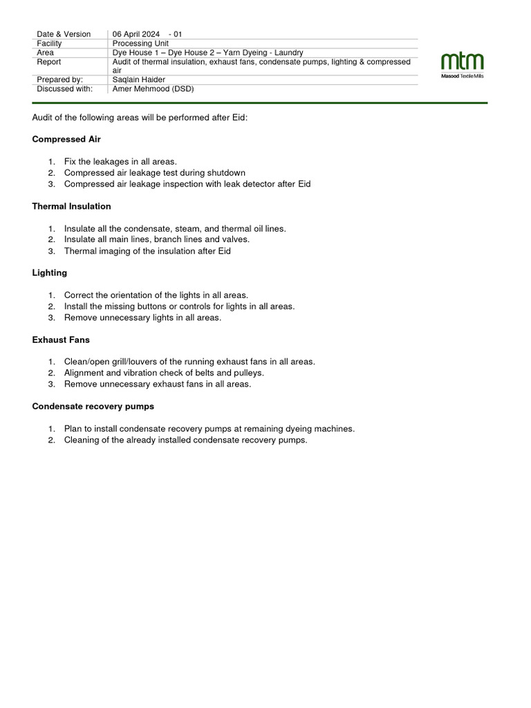 Audit activities | PDF