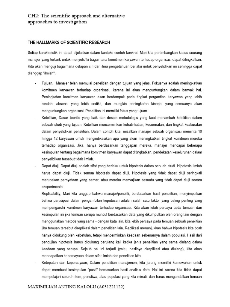 CH2 RMK Maximilian Anting Kalolu A031221122 | PDF | Karier & Perkembangan | Pengembangan Diri