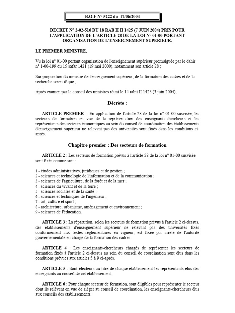 Loi 01.00 | PDF