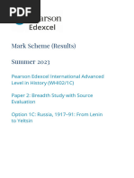 A Level History Coursework Generic Mark Scheme | PDF | Argument | Knowledge
