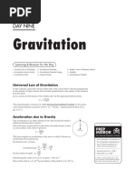 Class 11 Gravitation Formula Sheet | PDF | Newton's Law Of Universal ...