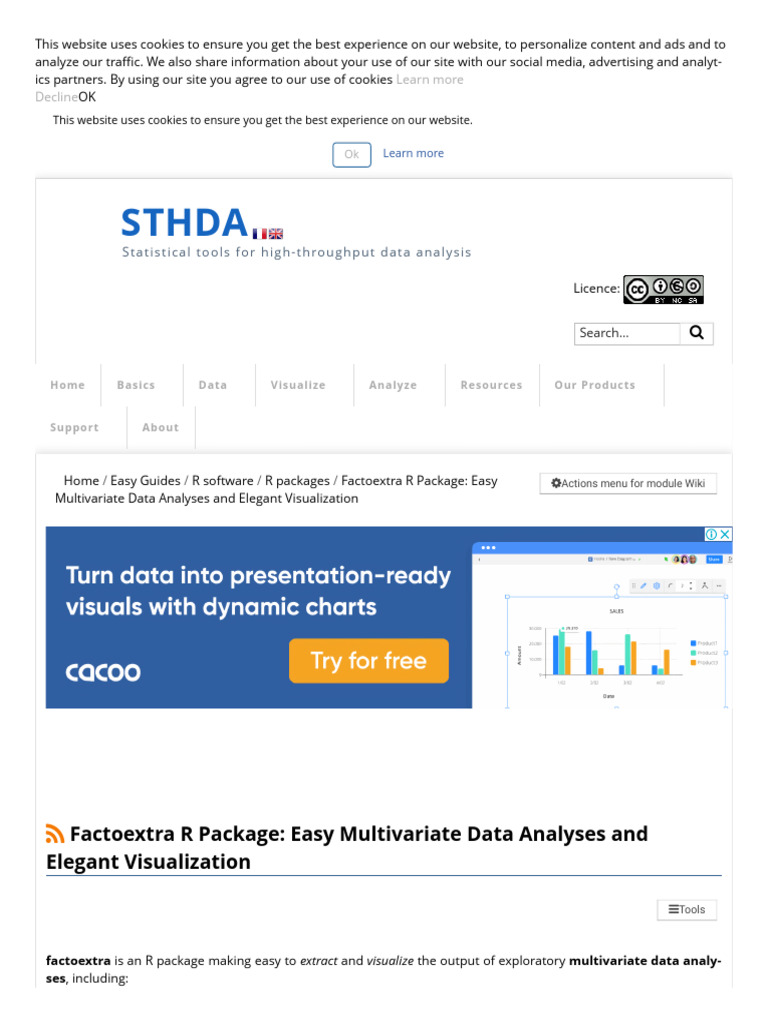 Factoextra R Package - Easy Multivariate Data Analyses and Elegant Visualization - Easy Guides ...