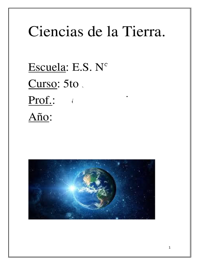 Ciencias de La Tierra | PDF | Tierra | Placas tectónicas