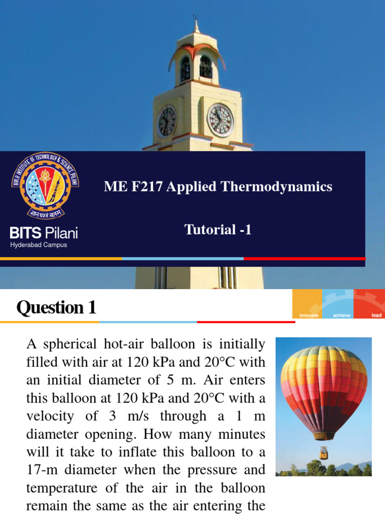 Thermodynamics Tutorial Questions | PDF | Heat | Temperature