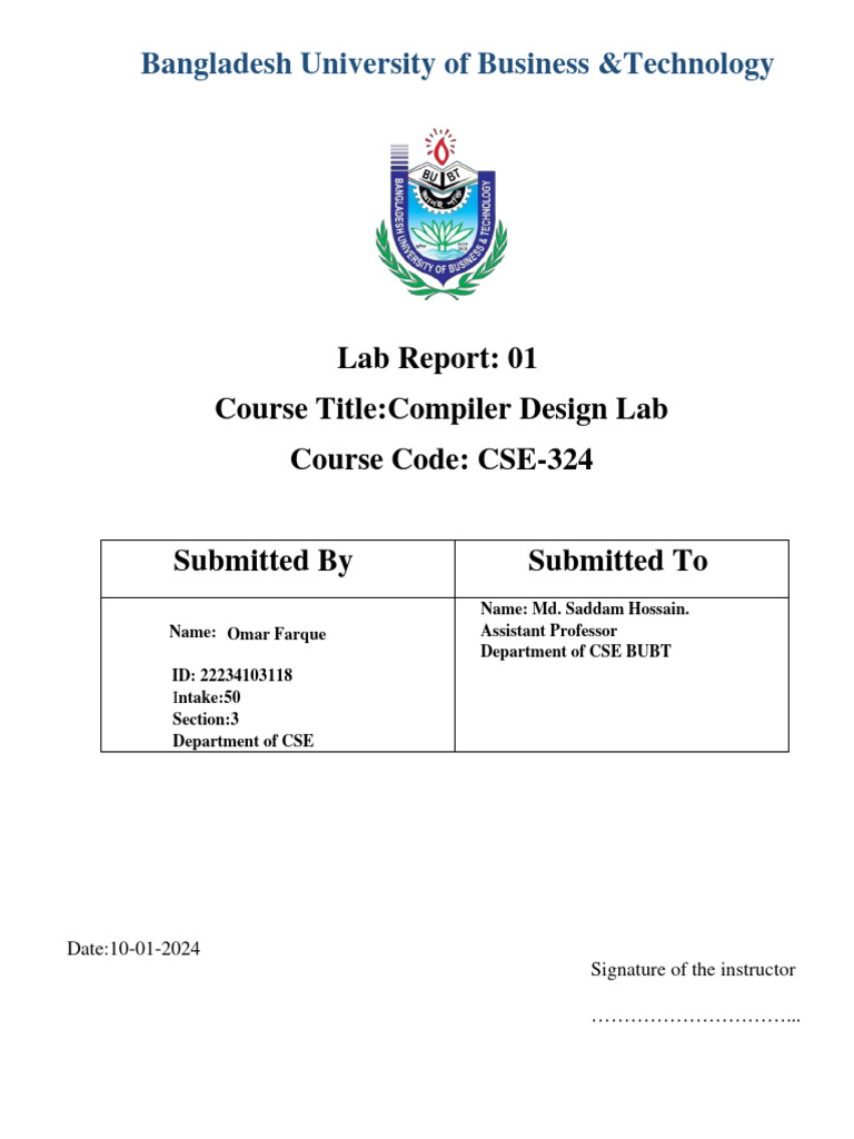 324 Omar Lab 1 | PDF