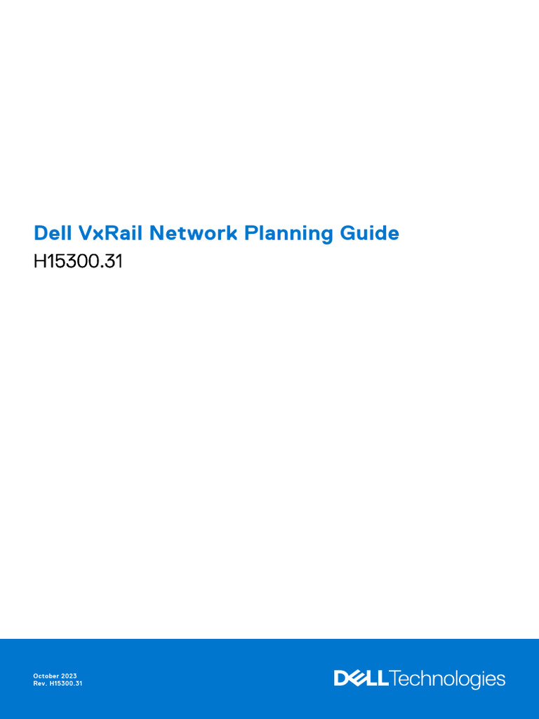 h15300-vxrail-network-guide | PDF | Computer Network | Network Switch h15300-vxrail-network-guide | PDF | Computer Network | Network Switch