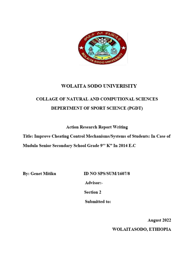 Genet Final Action Research | PDF | Academic Dishonesty | Data