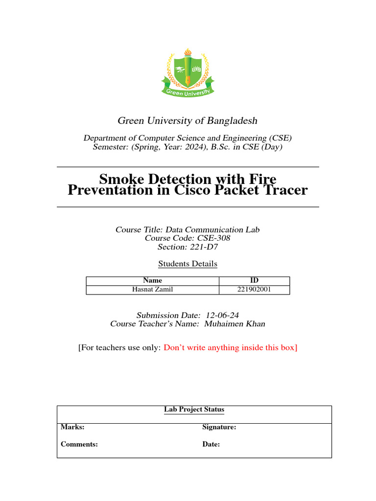 Cisco Project Report | PDF | Internet Of Things | Computer Network