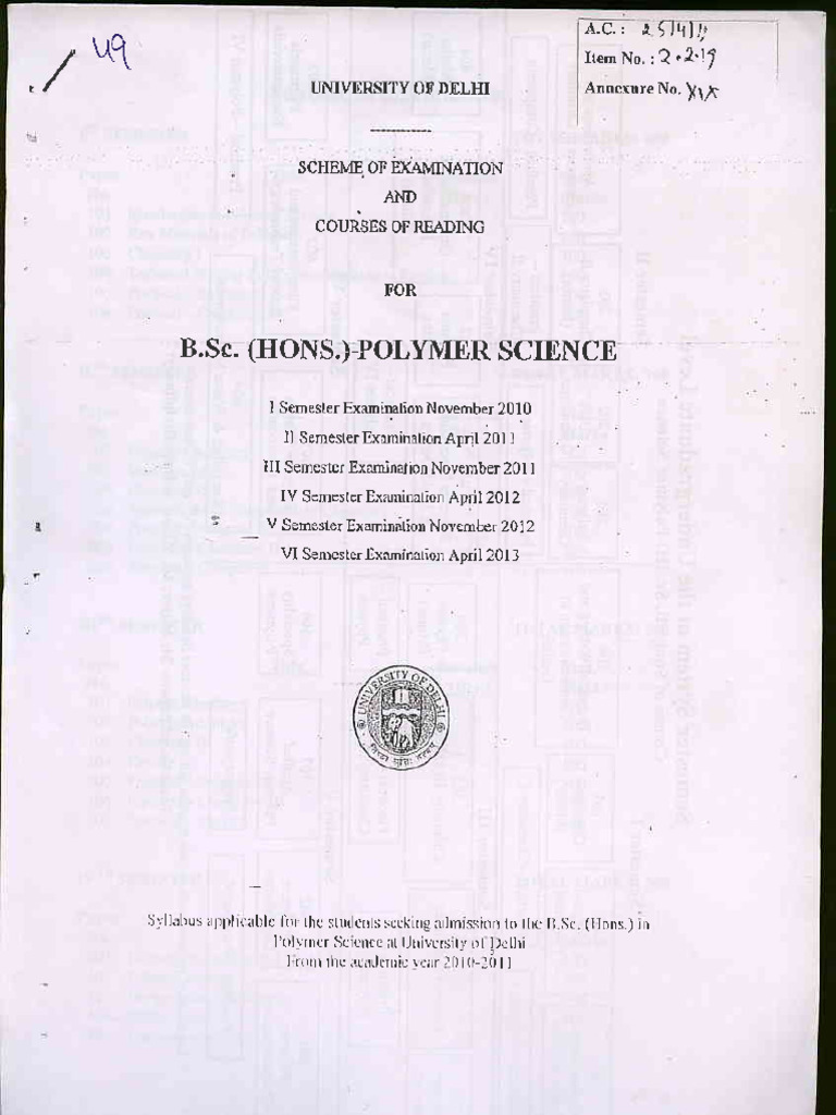 Ba Polymer Science | PDF