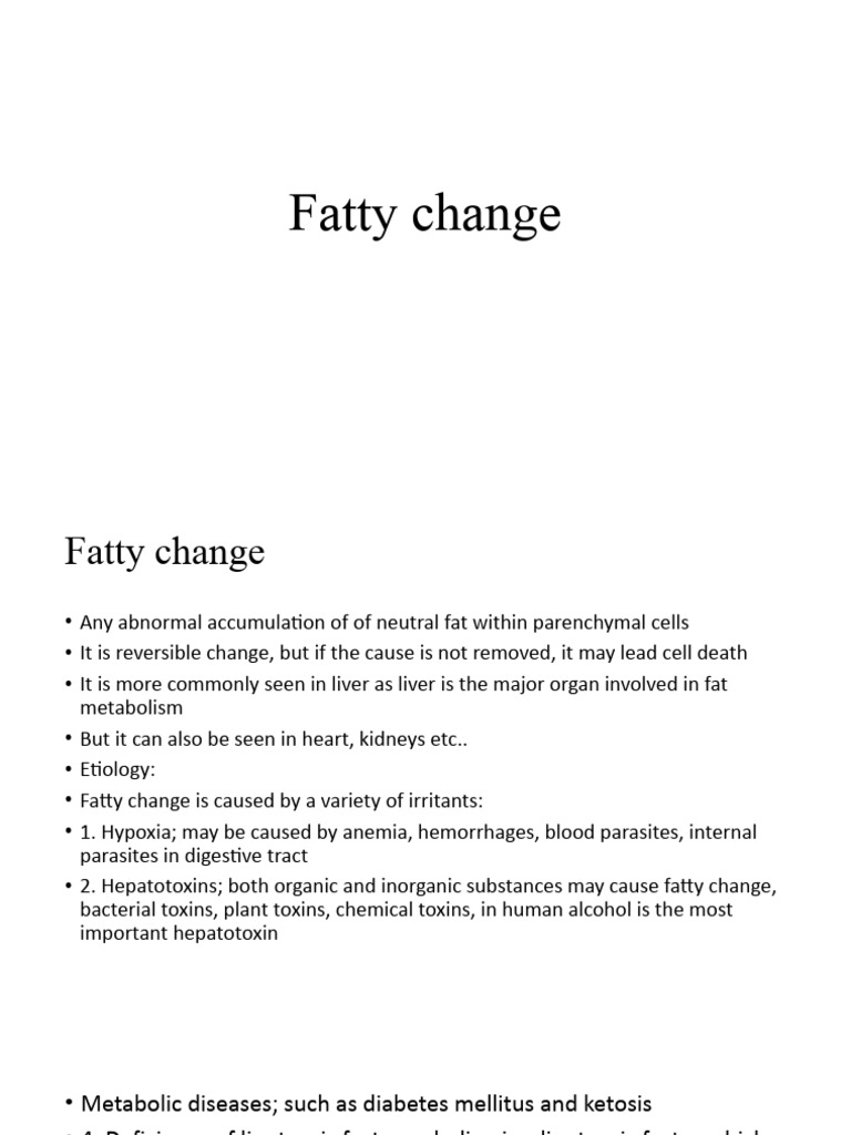 Fatty Change | PDF