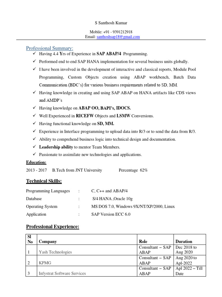 Santhosh | PDF | Specification (Technical Standard) | Information Technology