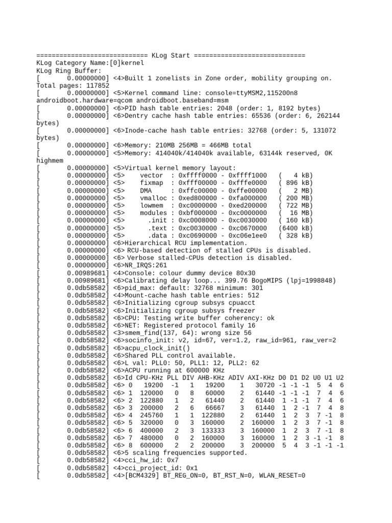Kernel Log Analysis and Insights | PDF | I Pv6 | Transmission Control Protocol