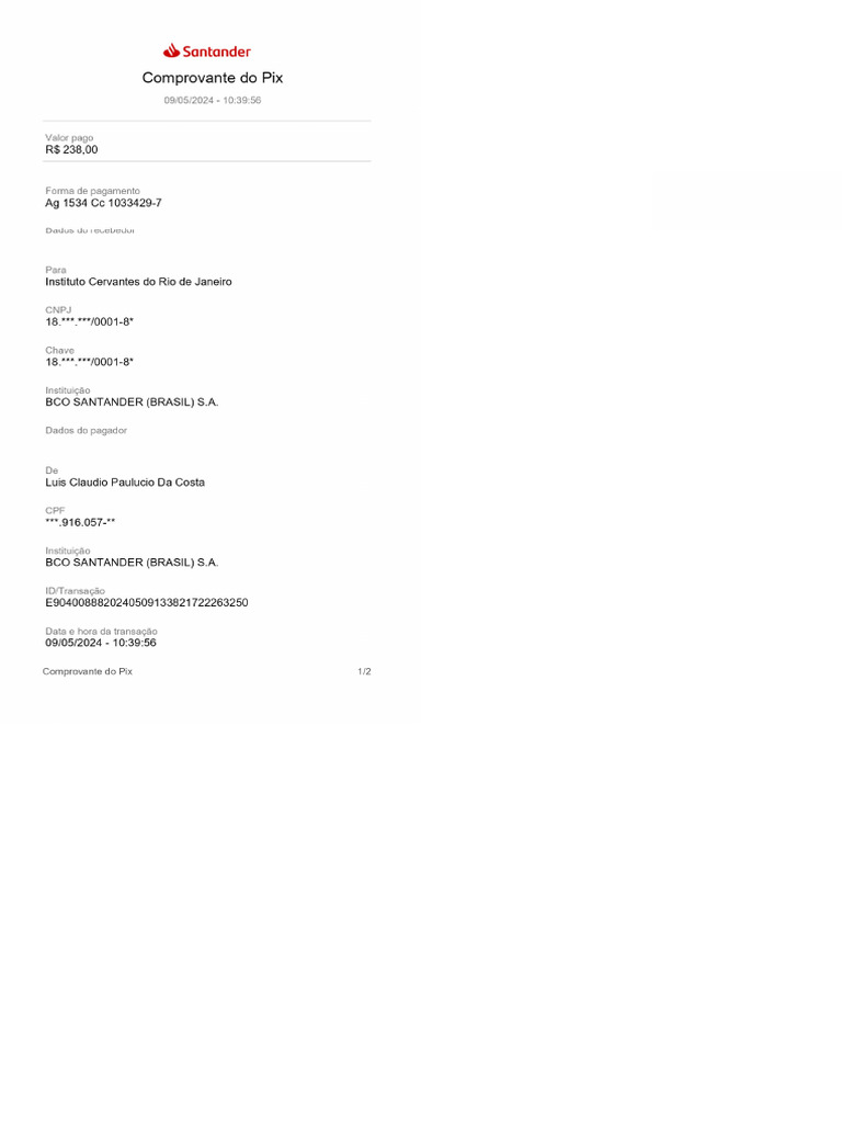 Código de Autenticação e Contatos Santander | PDF