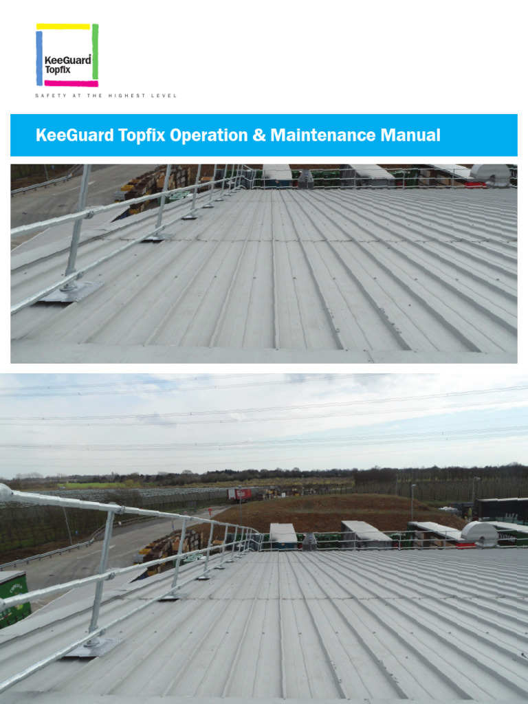 02 Kee Guard Topfix Operating and Maintenance Manual | PDF | Pipe (Fluid Conveyance) | Roof